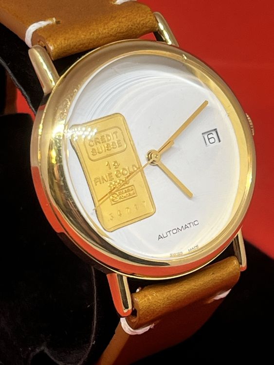 Swiss Automatic – 1g Fine Gold Barren – 21 Jewels Läuft (Gebraucht) in ...