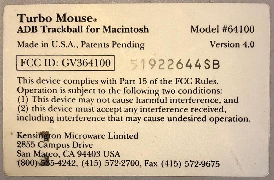 Turbo Mouse Track Ball (Gebraucht) in Embrach für CHF 10 – nur Abholung ...