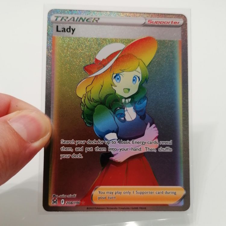 LADY RAINBOW SECRET 208/196 LOST ORIGIN POKEMON KARTE MINT (Gebraucht ...