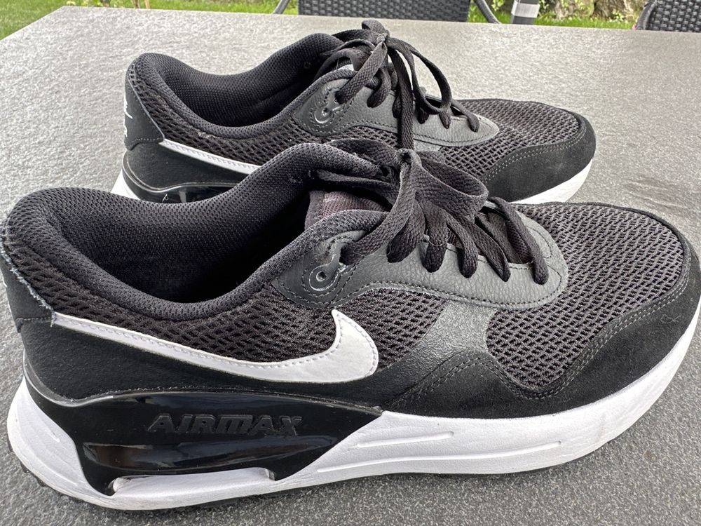 Nike Air Max Gr. 47.5 Schwarz/Weiss (Gebraucht) in Courlevon für CHF 20 ...