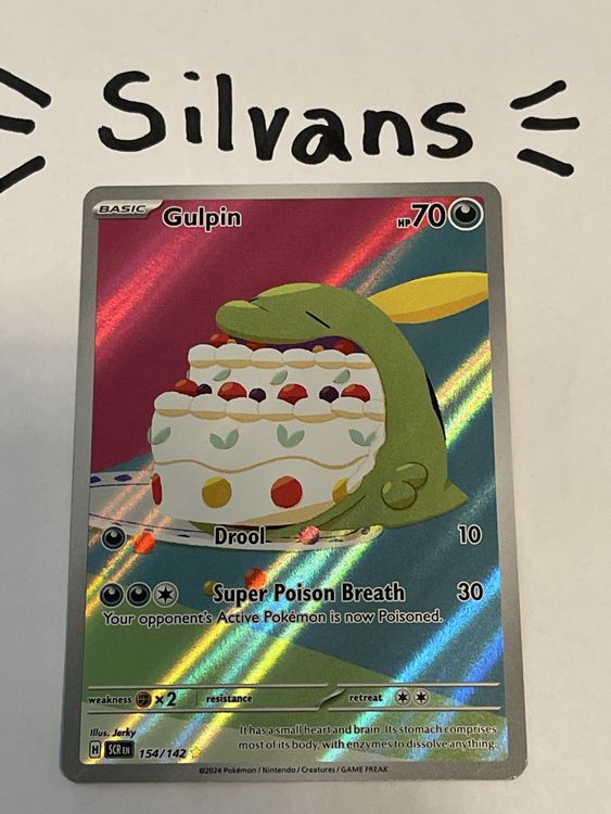 Gulpin Illustration 154/142 Stellar Crown Englisch (Neu (gemäss ...
