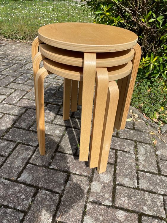 3er Set Design Hocker Frosta IKEA (Stil Alvar Aalto/Artek) | Kaufen auf Ricardo