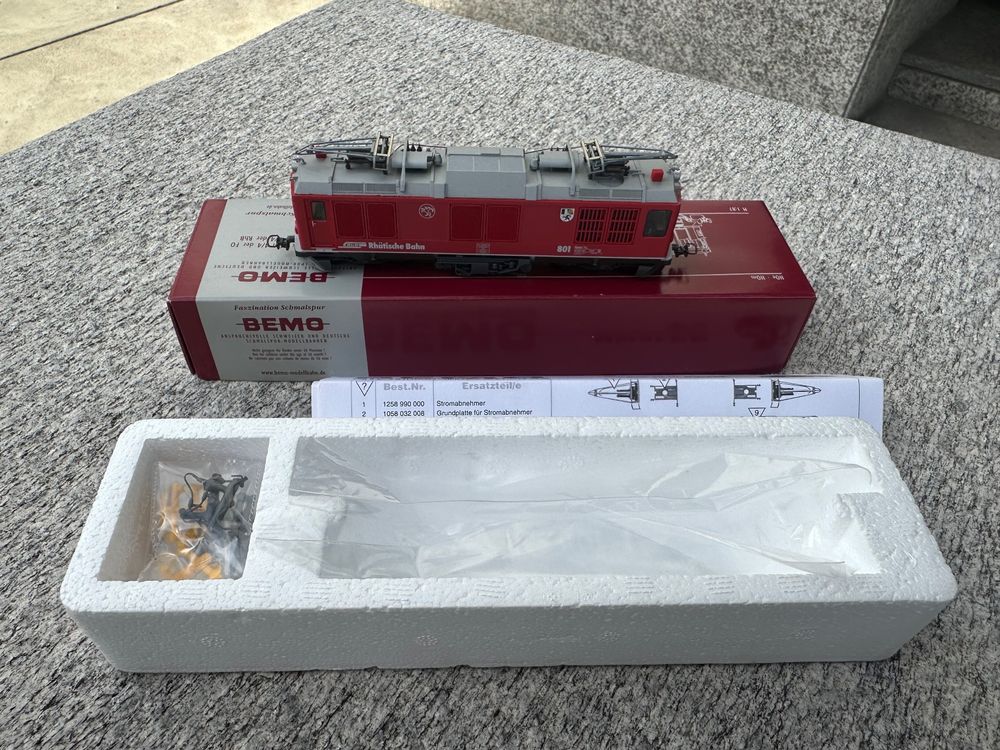 RARE Bemo H0m 1267 111 Rhb Gem 4/4 801 Zweikraftlok (Gebraucht) in Chiasso für CHF 248 – mit ...