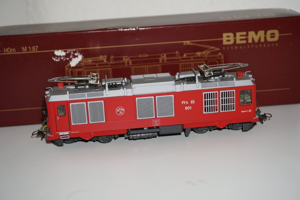 BEMO 1267 101 - RhB Gem 4/4 801 Steinbock H0m (Gebraucht) in Matten b. Interl für CHF 152 – mit ...