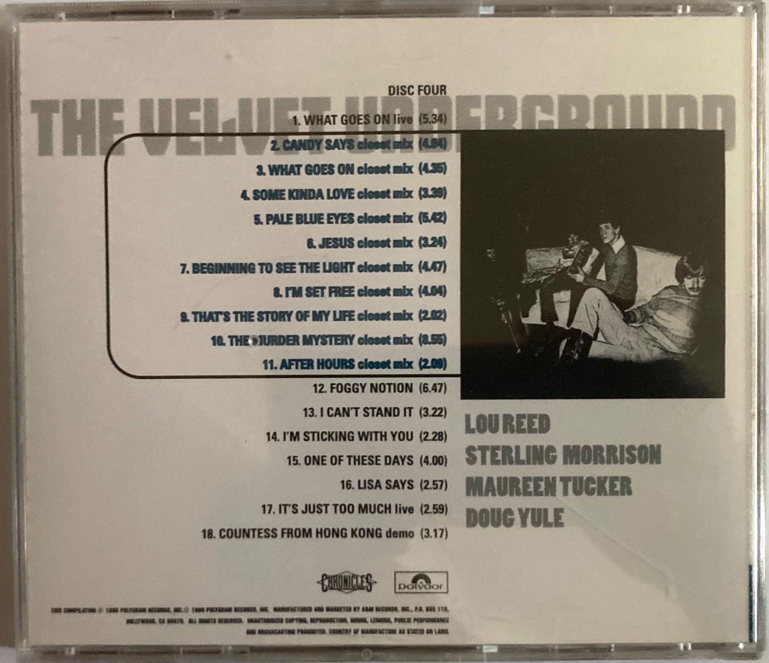 THE VELVET UNDERGROUND - PEEL SLOWLY AND SEE (CD N°4) (D'occasion) à ...