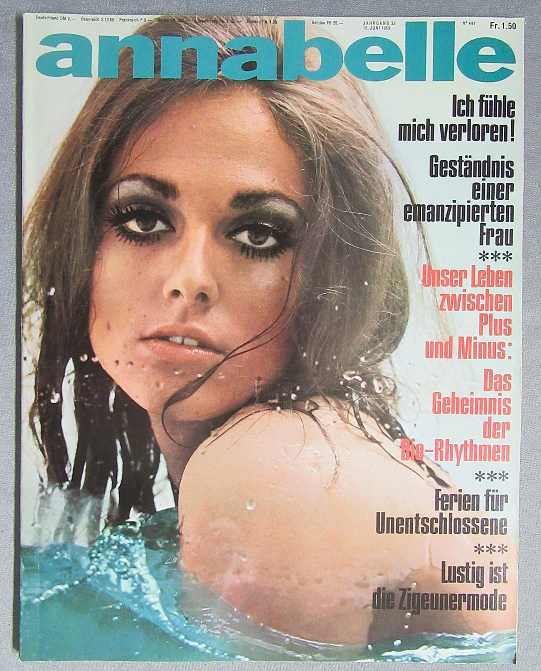 annabelle No. 481 / Magazin vom 18. Juni 1969 (Gebraucht) in Auenstein ...