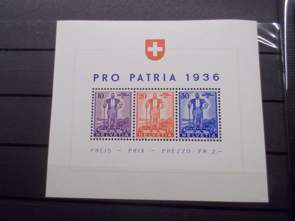 Block Pro Patria 1936 ** | Kaufen auf Ricardo