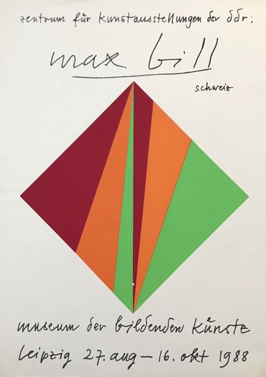 Max BILL (1908-1994) Litho Plakat | Kaufen auf Ricardo
