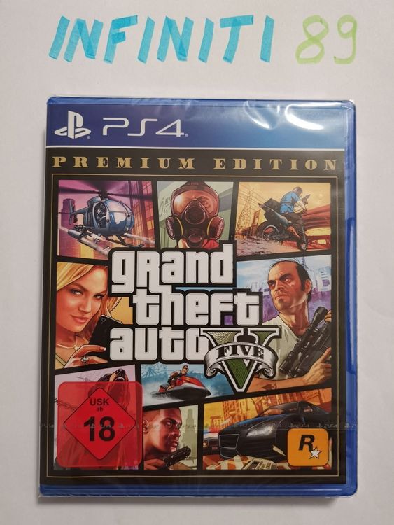 GTA 5 Premium Edition NEU, OVP, PS4, PS5 (Neu und originalverpackt) in Bibern SH für CHF 30.9 ...