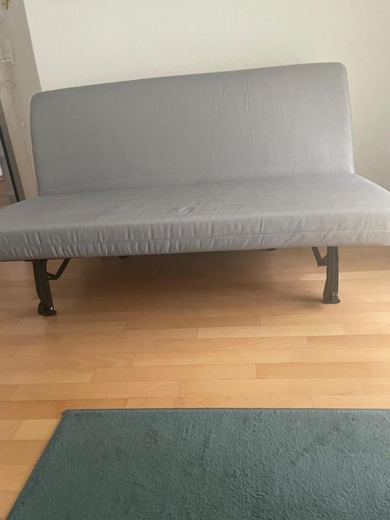 Schlafsofa Bettsofa grau/weiss, mit Bezug (Gebraucht) in Luzern für CHF 70 – nur Abholung auf ...