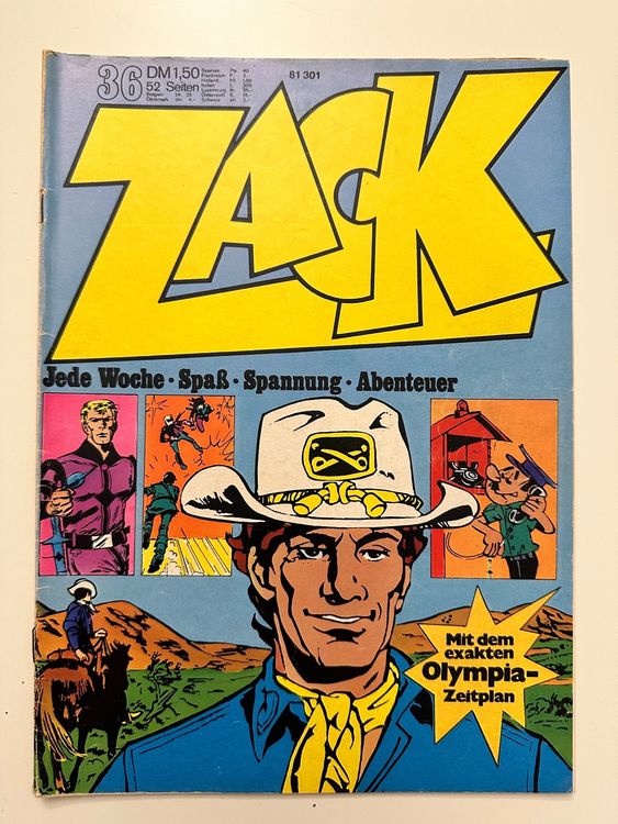 Rarität Zack Comics 36 von 1972 | Kaufen auf Ricardo