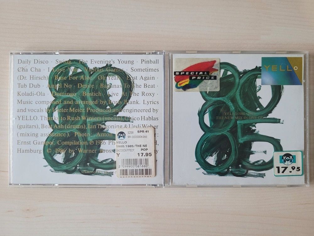 CD Yello - Yello 1980-1985 - The New Mix In One Go, 1986 (Gebraucht) in Nebikon für CHF 0.5 ...