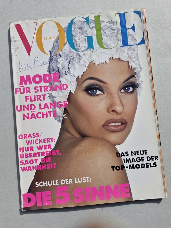 Vogue Magazin Mai 1992 Linda Evangelista Topmodel 90er Jahre (Gebraucht ...