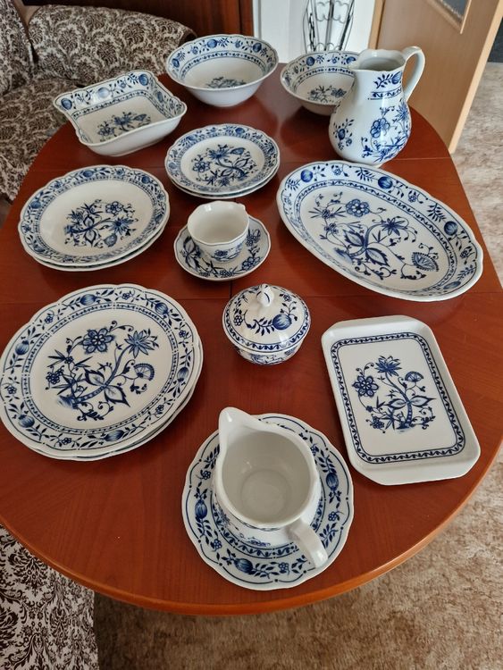 15 Teile Triptis Porzellan Zwiebelmuster (Gebraucht) in Langnau i/E für CHF 75 – mit Lieferung ...