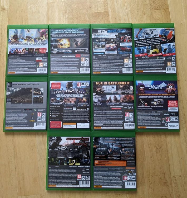 Xbox One Games Collection / 10 Spiele (D'occasion) à Unterkulm pour CHF ...