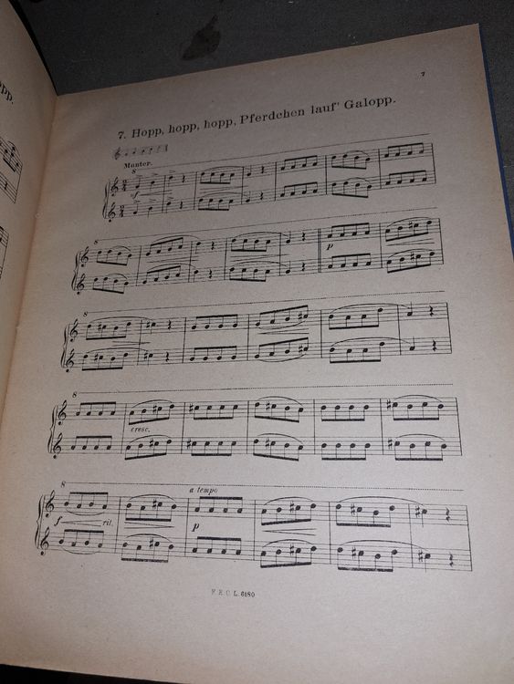 Alte Noten: Zehn Volkslieder Fantasien, Sartorio Op. 354 (Gebraucht) in ...