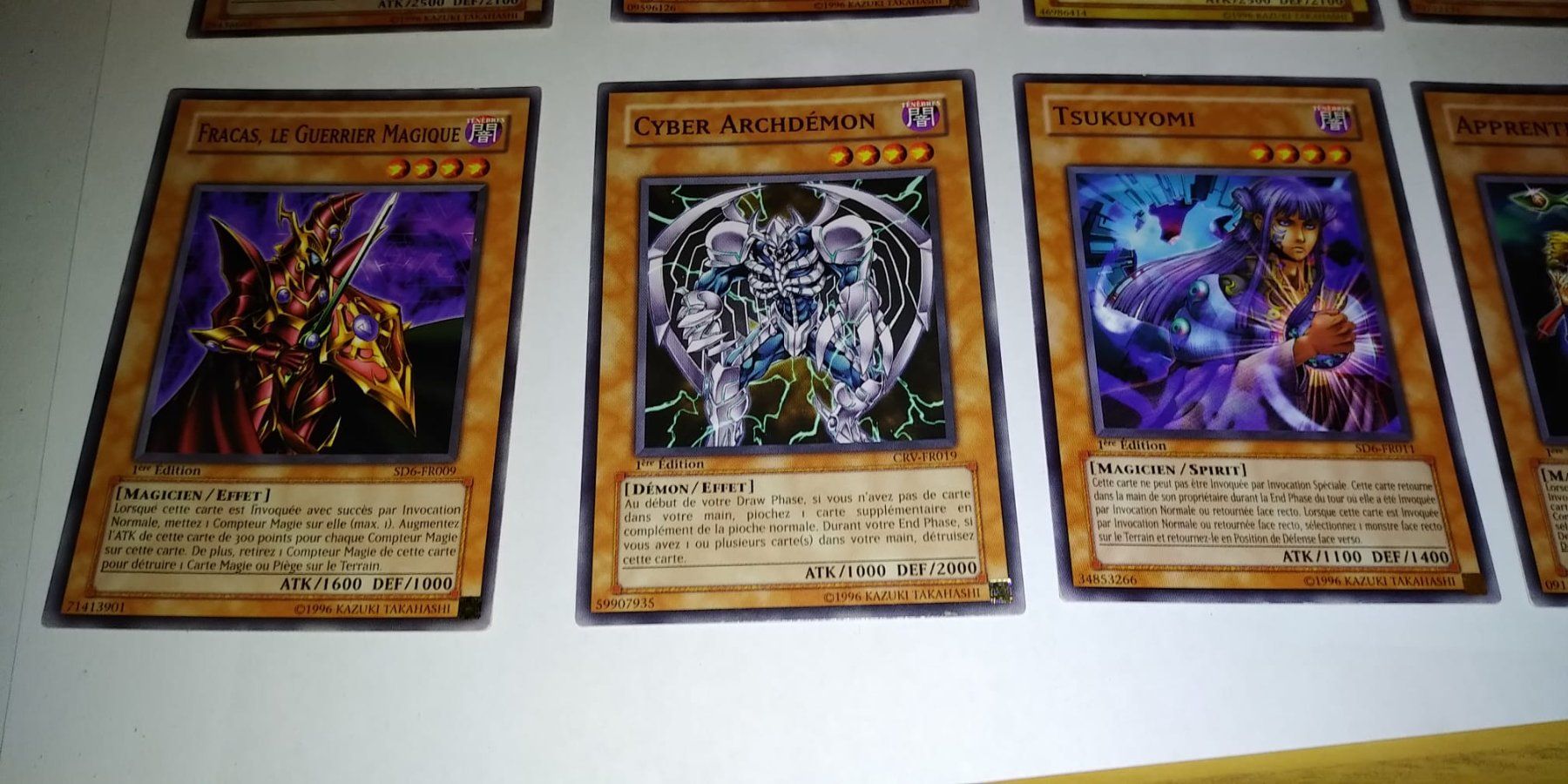 12 Cartes Yu-Gi-Oh! 1 ère Edition "Ténèbres" (D'occasion) à Gland pour ...