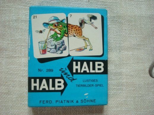 Halb und Halb Lustiges Tierbilder-Spiel Nr. 289 F. Piatnik | Kaufen auf ...