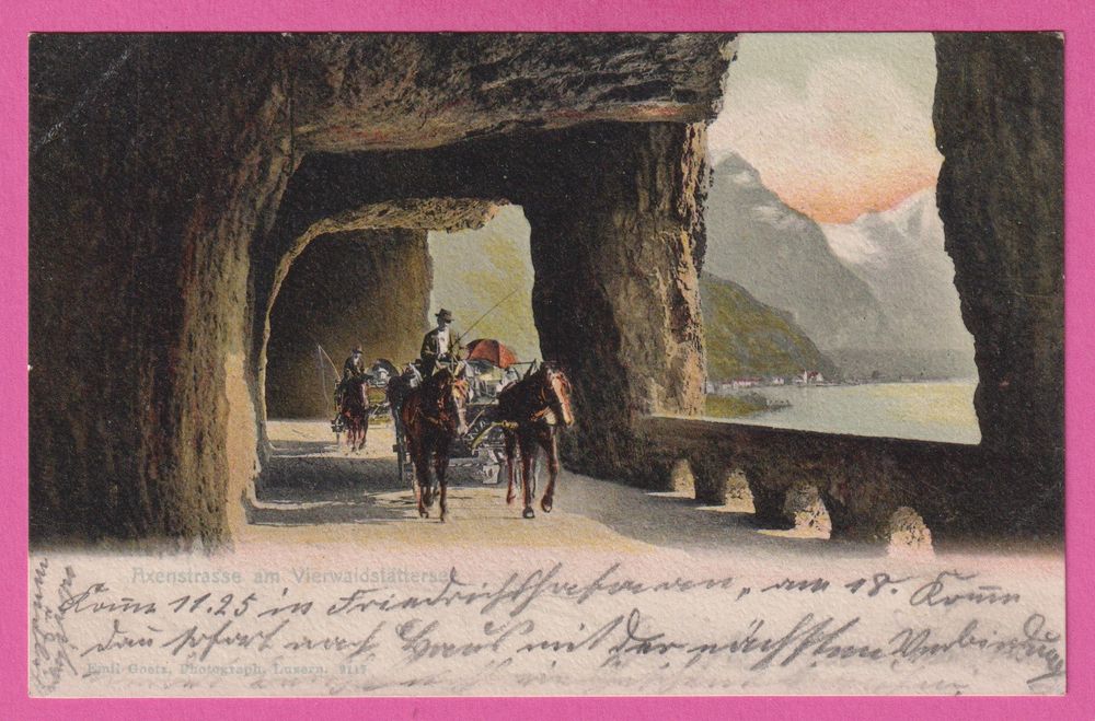 Axenstrasse gel 1905 mit Pferdekutschen (Gebraucht) in Einsiedeln für CHF 3 – mit Lieferung auf ...