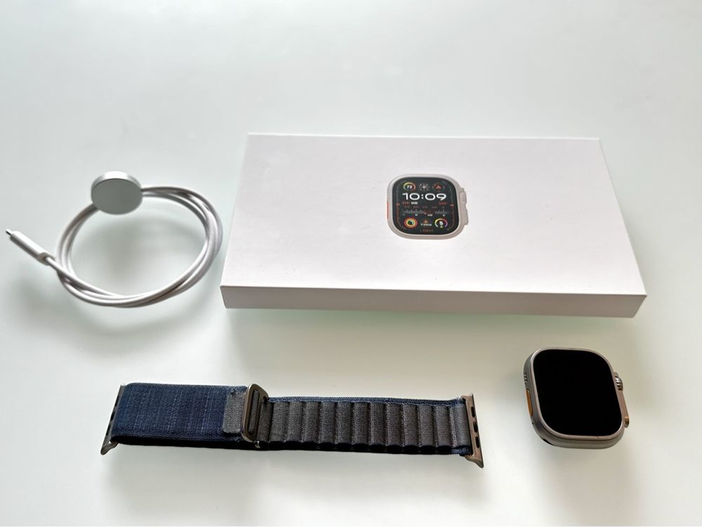 Apple Watch Ultra 2 - Titanium Blue Alpine Loop M (Gebraucht) in ...
