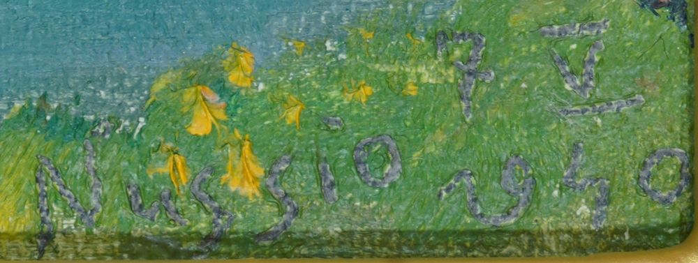 Oskar Nussio: Blick von Carona auf den Luganersee (Gebraucht) in Meilen ...