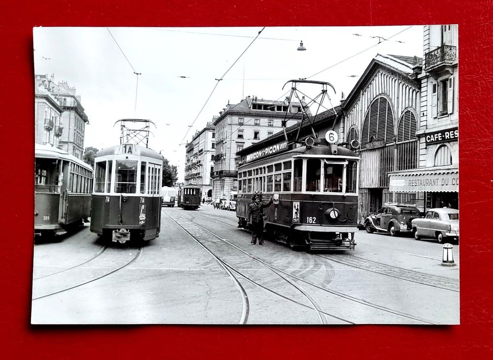 Geneve - Rue Pierre Fatio - Tramway GTE - Buis - Photo (Gebraucht) in ...