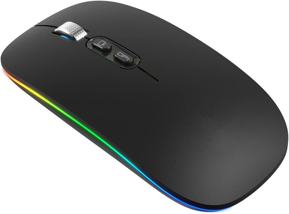 Dual Mode Bluetooth Computer Akku Maus LED RGB USB-C (Neu und ...