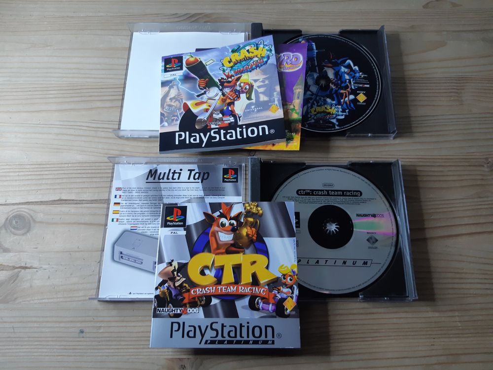 Crash Bandicoot PS1 Set 1 2 Cortex Strikes Back 3 Warped CTR | Acheter ...
