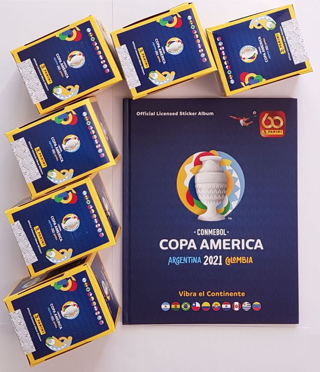 Panini Copa America 2021 Lot 6 Boxen + Hardcover Album (Neu und ...