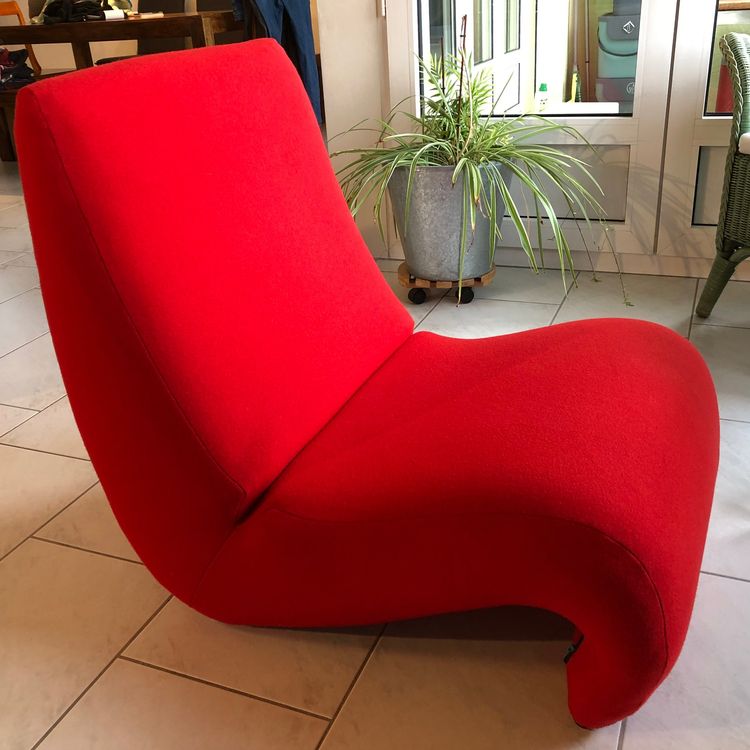 Vitra Amoebe Lounge Chair Sessel - ROT | Kaufen auf Ricardo