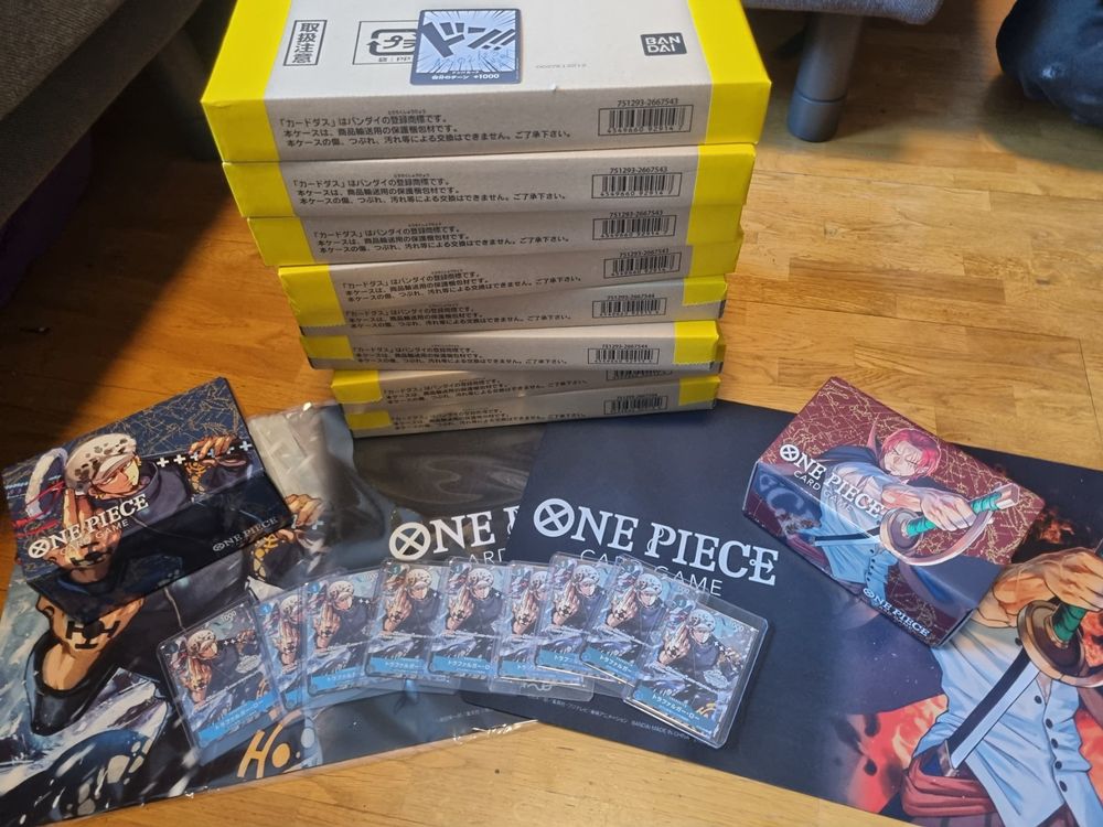 One Piece TCG Law Bundle Playmat + Box + Law Championship (Neu und ...