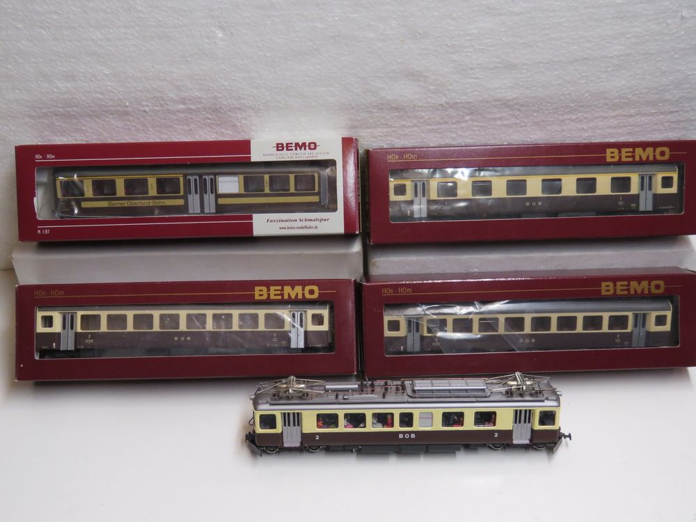 BEMO Züglein BOB, 4 Wagen und Triebwagen, Gleichstrom (Gebraucht) in ...