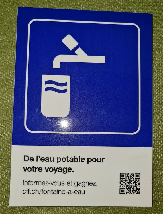 Plaquette aluminium / pictogramme CFF (D'occasion) à Cortaillod pour ...