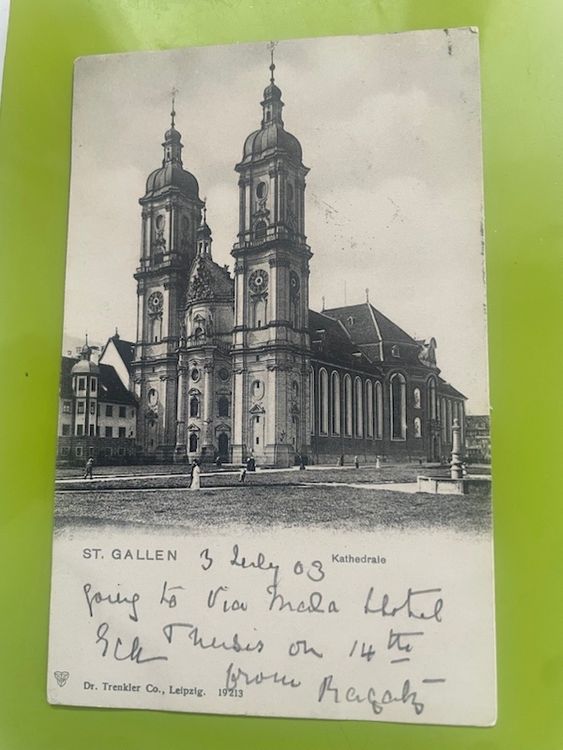 DIE KATHEDRALE IN ST.GALLEN IM JAHRE 1 9 0 3 | Kaufen auf Ricardo