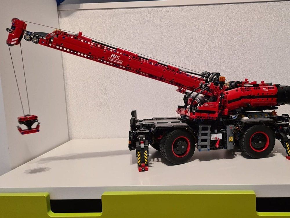 grosser roter Kran Lego | Kaufen auf Ricardo