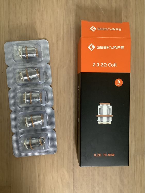 5 GeekVape Z Coils 0.2 Ohm (70-80W) Mesh neu (Neu und originalverpackt) in Boniswil für CHF 8 ...