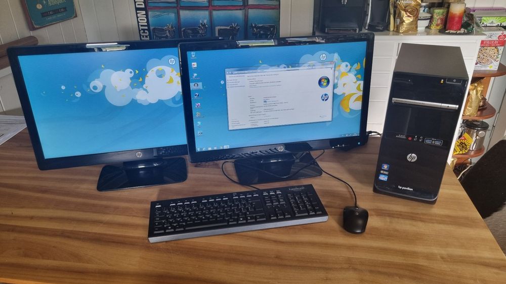 HP Pavilion Desktop PC Set mit 2 Bildschirm (Gebraucht) in Reichenburg ...
