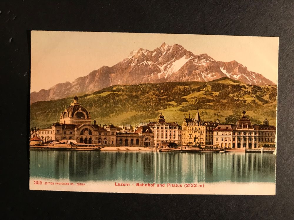 PK Antike Postkarte von Luzern mit Bahnhof | Kaufen auf Ricardo