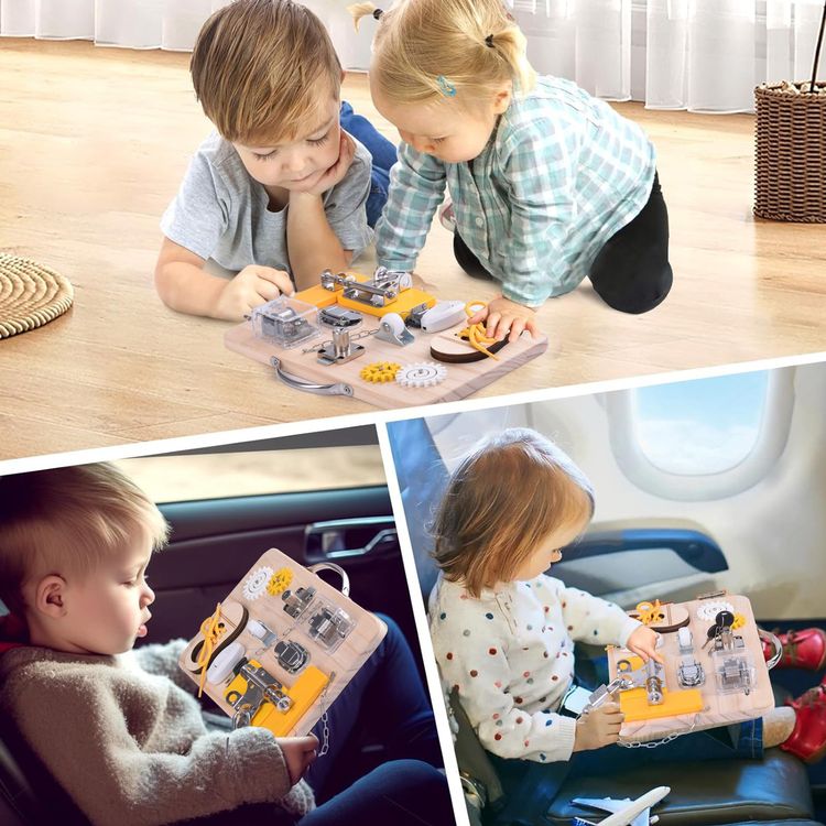 Motorikspielzeug Montessori Busy Board Geschenk für Kinder (Neu (gemäss ...
