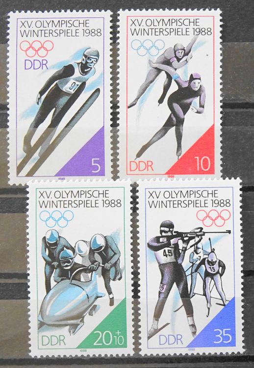 DDR 1988, Serie **postfrisch (Neu und originalverpackt) in Haslen GL für CHF 0.35 – mit ...