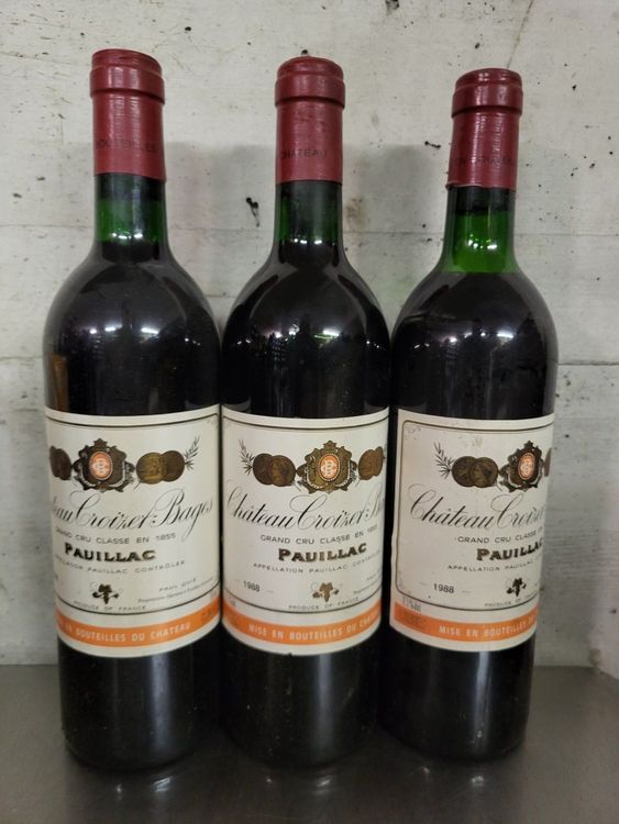3 Flaschen Croizet Bages 1988 | Kaufen auf Ricardo