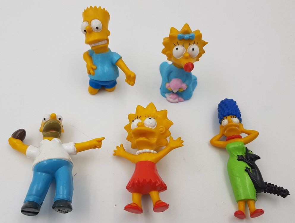Lot 5 figurines Simpsons de 1990 - PVC (Gebraucht) in St-Sulpice VD für ...