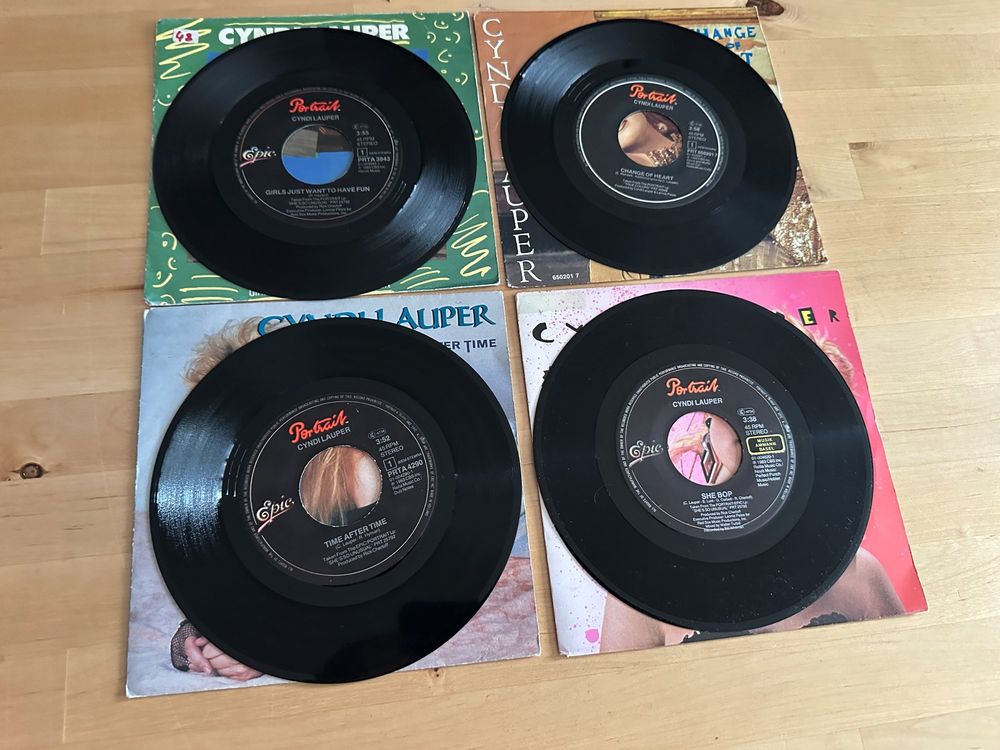 CYNDI LAUPER Tolle Single Sammlung Time after time Kult 80's (Gebraucht ...