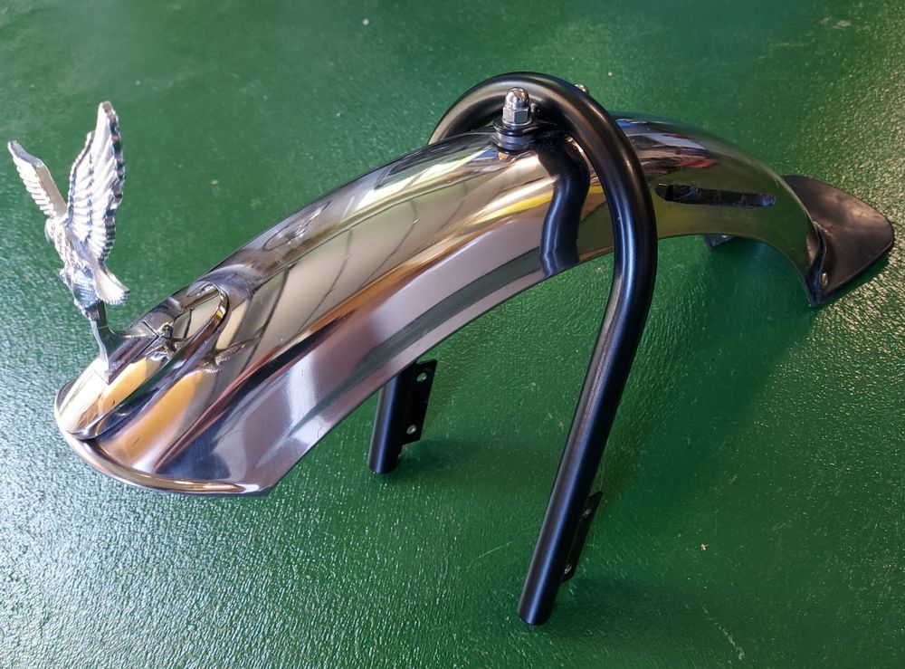 Schutzblech Chrom mit Halter passt zu 14 Zoll Rad | Kaufen auf Ricardo