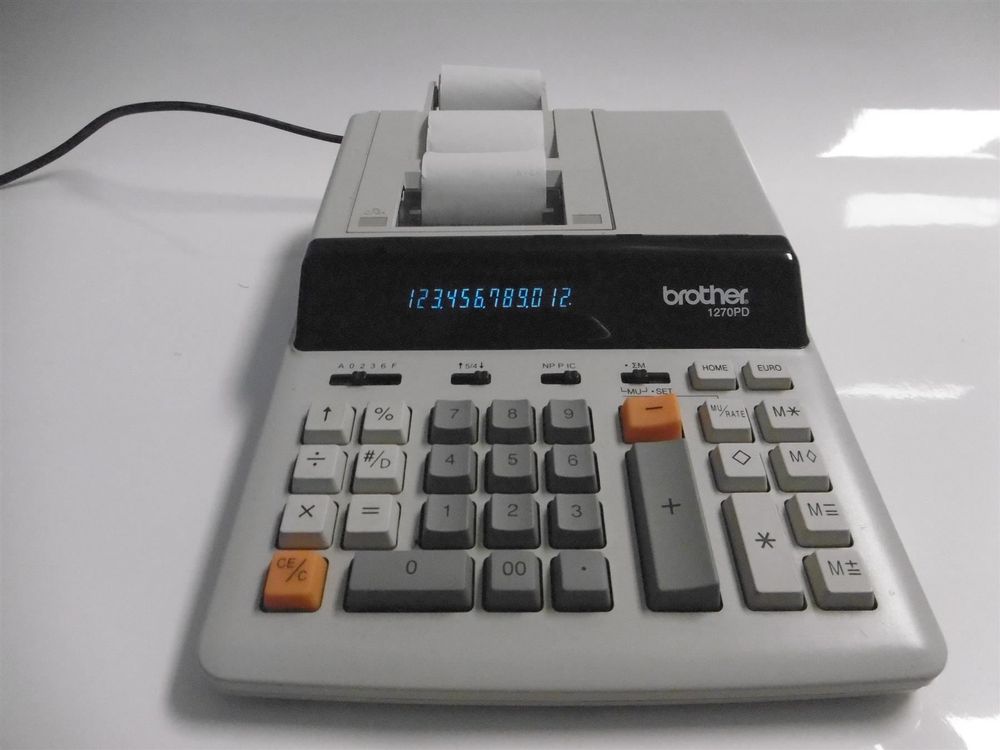 Brother Tischrechner 1270PD mit Printer (Neu und originalverpackt) in ...
