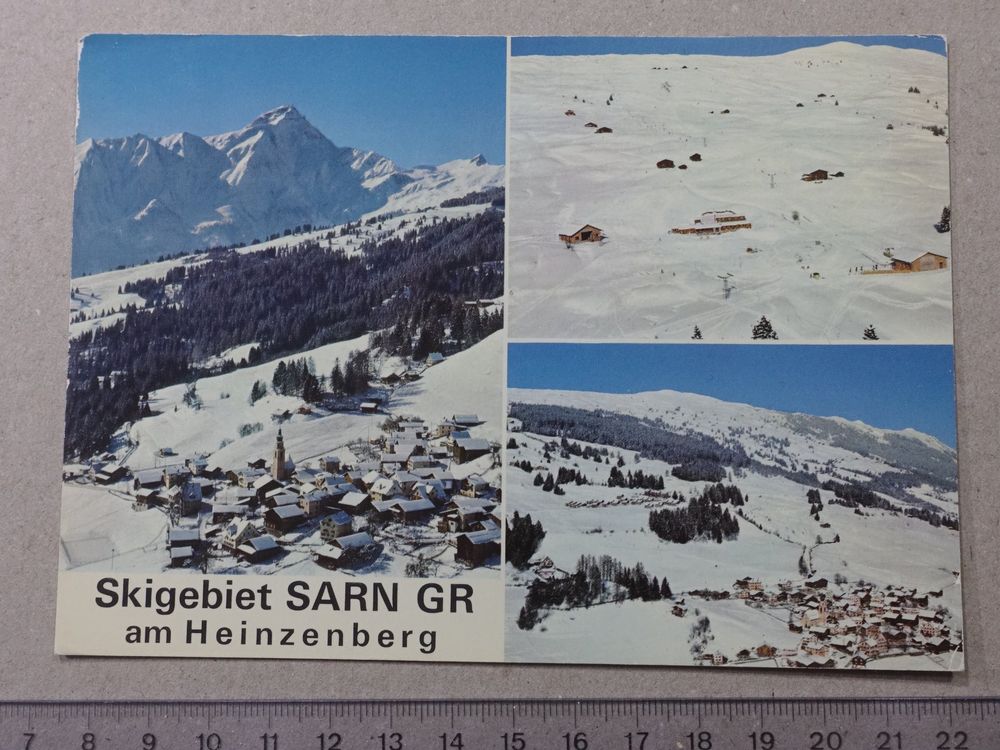 Sarn GR, Skigebiet am Heinzenberg, 1975, Ski | Kaufen auf Ricardo