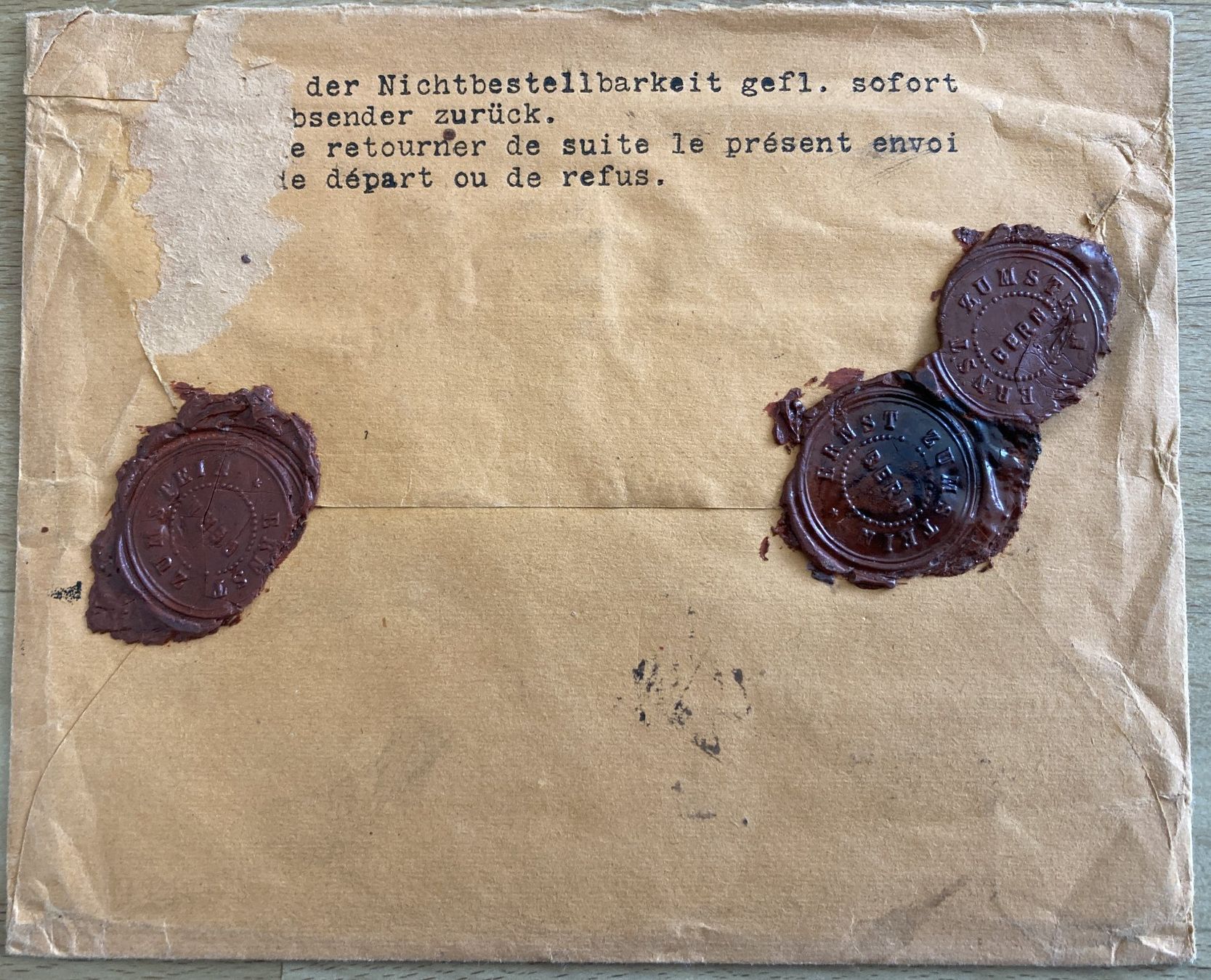 1924, Siegelbrief Zumstein nach Schweden, Frankatur 2.20 Fr. (Gebraucht) in Flawil für CHF 12 ...