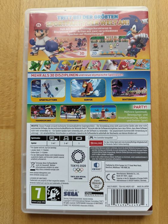 Mario & Sonic at the Olympic Games - Nintendo Switch (Gebraucht) in ...