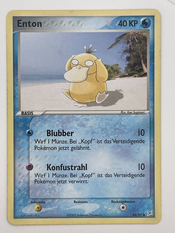 Enton 44/95 Pokémon Team Aqua vs Team Magma (Neu (gemäss Beschreibung ...