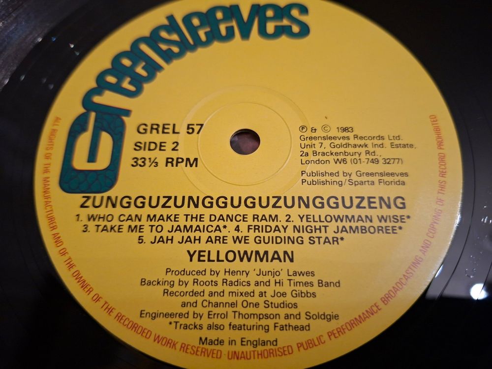 Reggae LP - Yellowman - Zunggunzungguguguzungguzeng! (Gebraucht) in ...